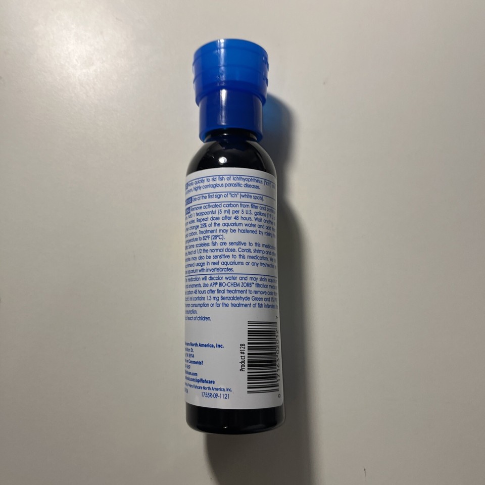 API Liquid Super Ick Cure 4oz Freshwater and Marine Fish Medication ...