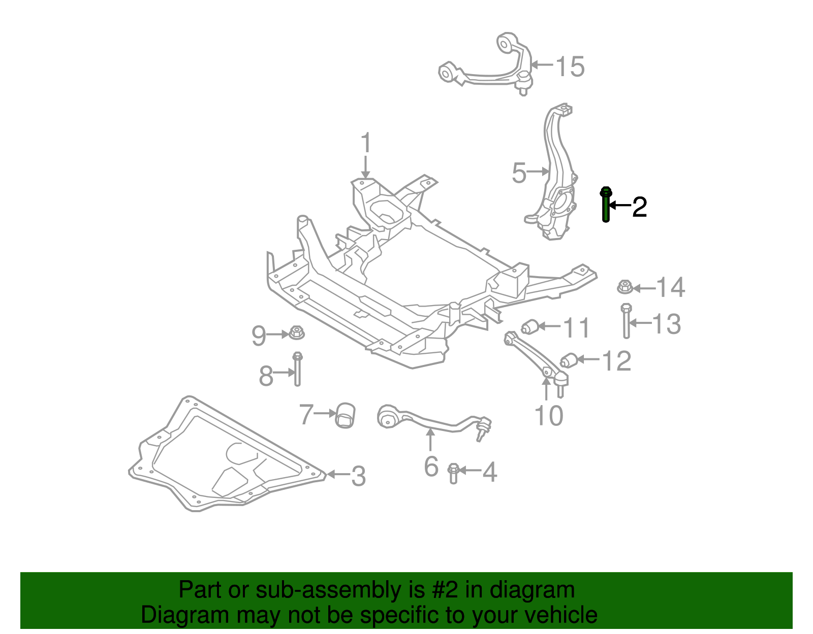 BMW 07119907452 Genuine OEM Factory Original Engine Cradle Bolt for ...