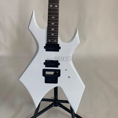 White Unfinished DIY Warlock Extreme Shape BC Electric Guitar Kit ...