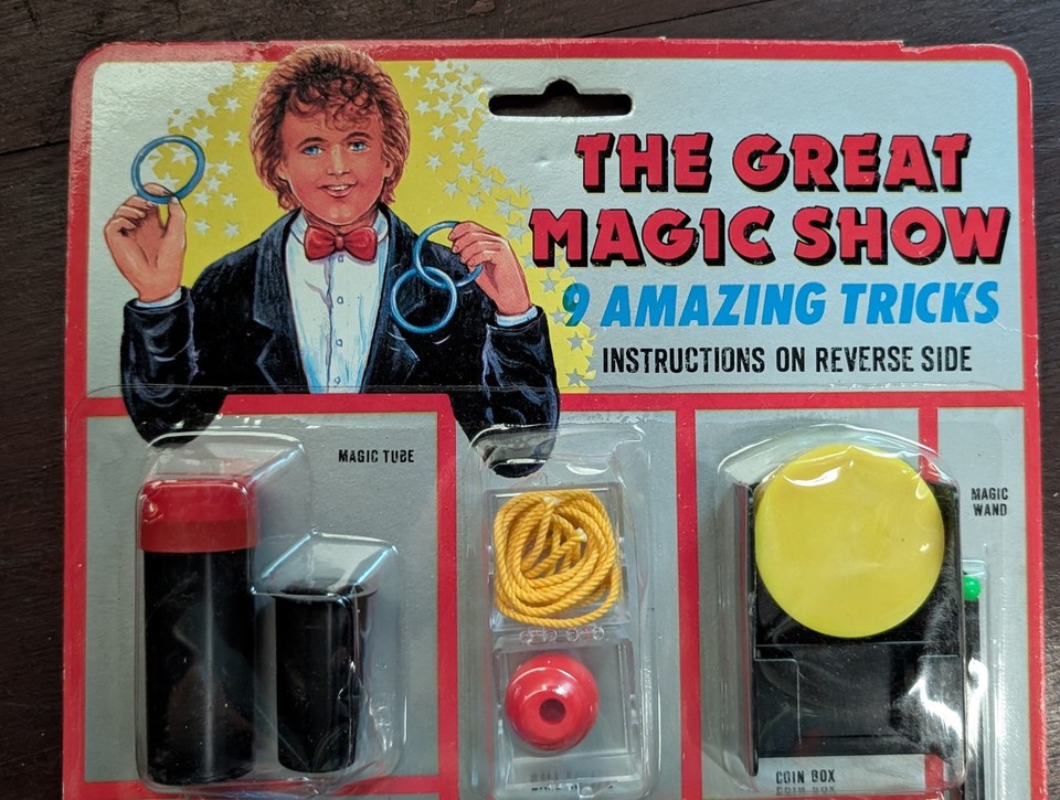 Vintage The Great Magic Show, 9 Amazing Tricks, Factory Sealed, By ...