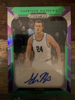 2019 Panini Prizm Draft Picks Garrison Mathews Green Auto 089/199 RC | eBay