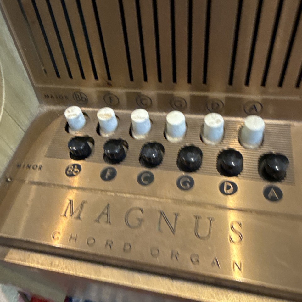 Magnus Electric Chord Organ Model 500 Vintage Tested Works | eBay
