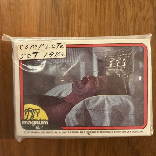 Magnum PI Complete Trading Card Set 1982 66 Cards Tom Selleck | eBay