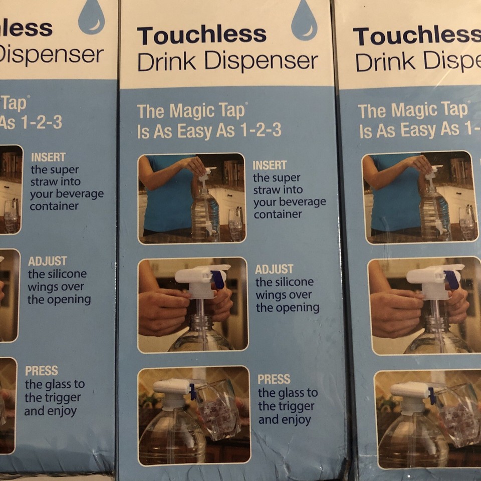 The Magic Tap MT07876 Automatic Drink Dispenser, 3 Pack - White | eBay