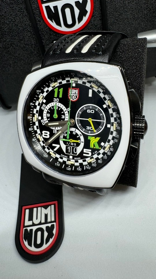 Luminox Tony Kanaan Chrono Steel Case Black Dial XL.1143 Series Men's ...
