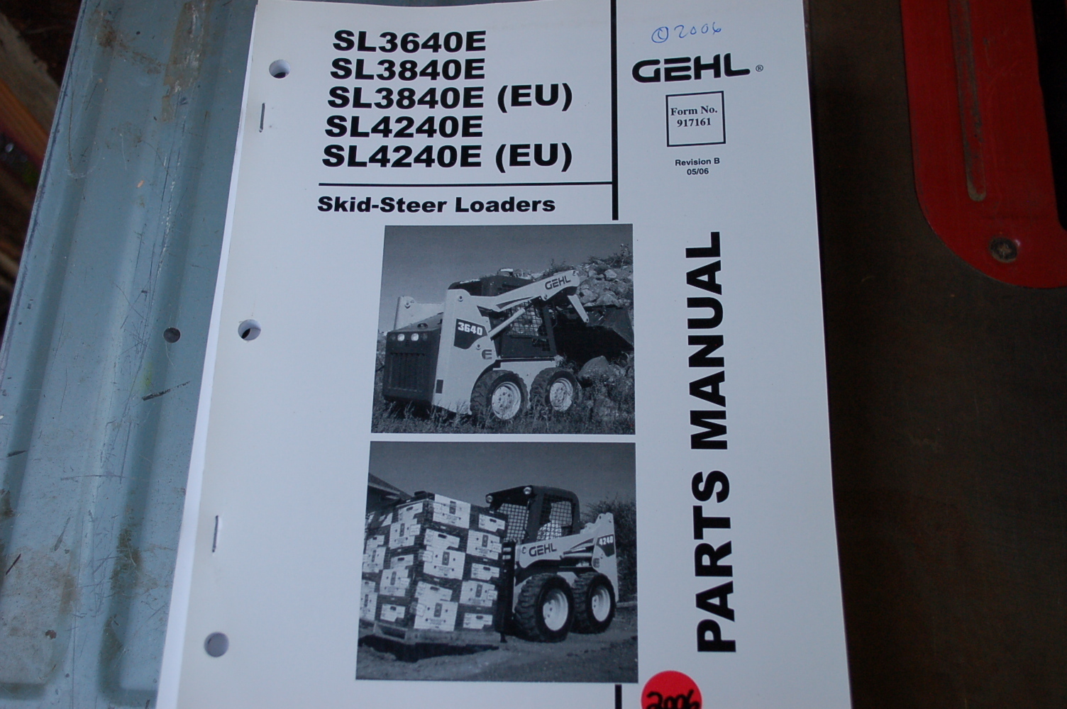 GEHL SL 3640 3840 4240 E Skid Steer Loader Parts Manual book catalog ...