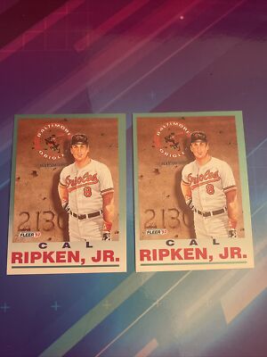 1992 Fleer Baseball Pro Visions Cal Ripken Jr. #711 Baltimore Orioles ...