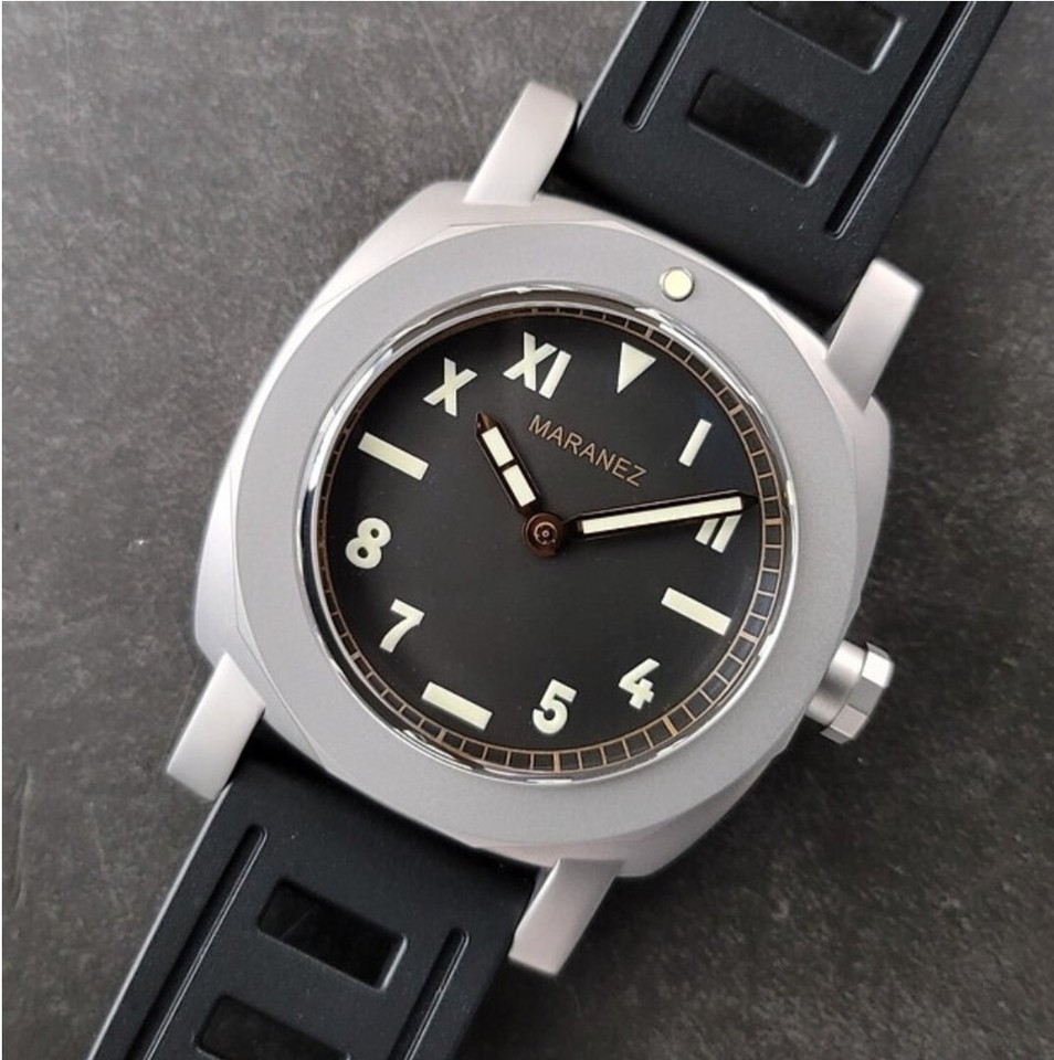 Maranez Karon steel automatic watch Black Cali Dial Shipped from USA | eBay