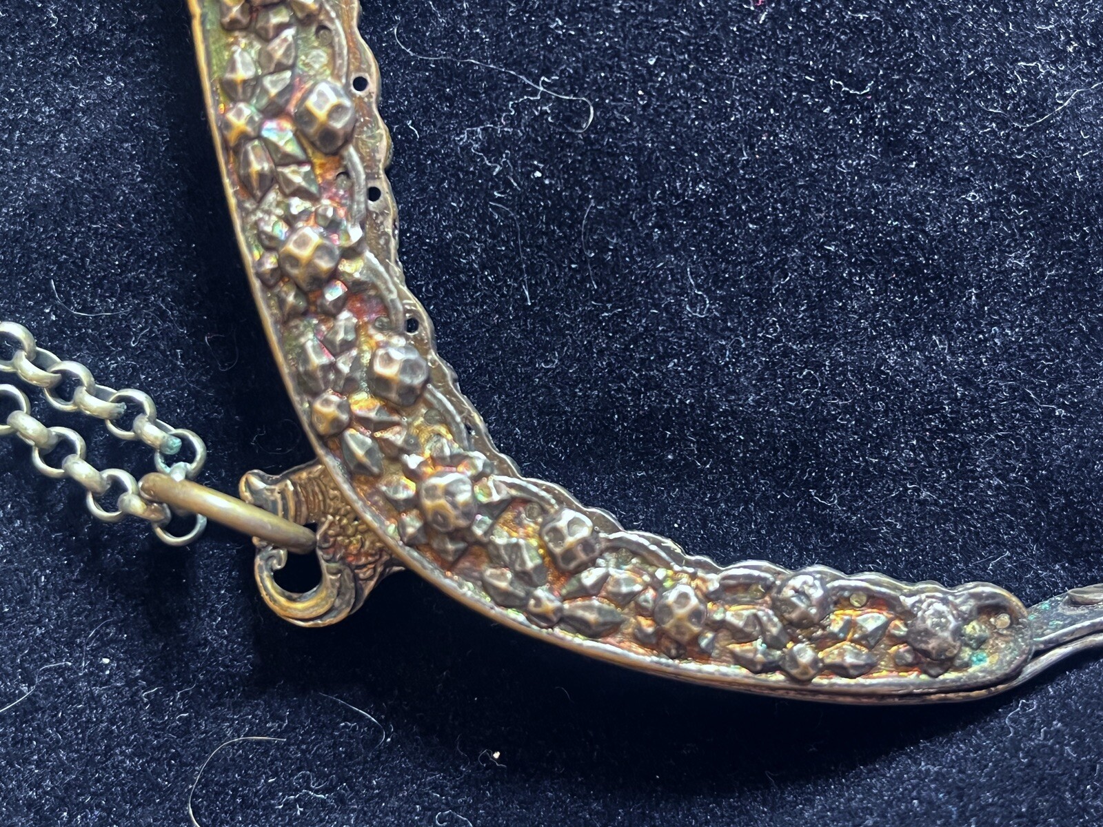 RARE VICTORIAN ORNATE SILVER Hallmarks MADE IN FRANCE… - Gem