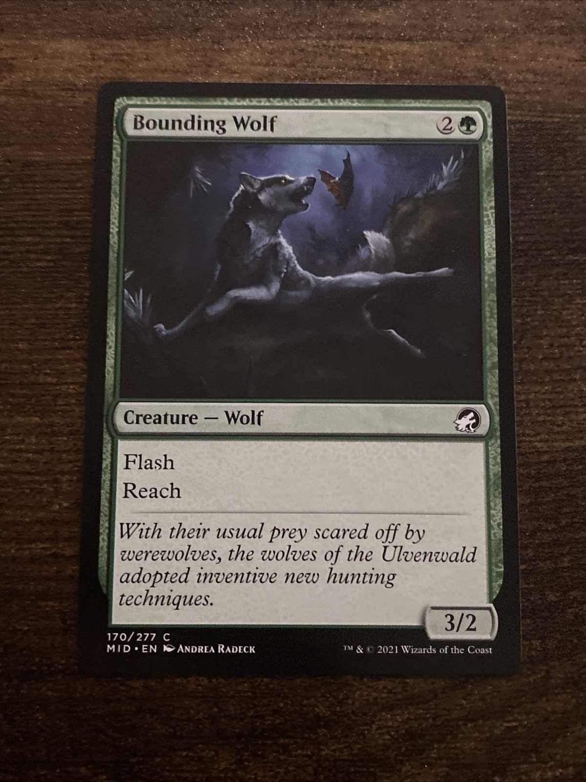 Bounding Wolf (170) Innistrad: Midnight Hunt MTG Magic The Gathering L1065* | eBay