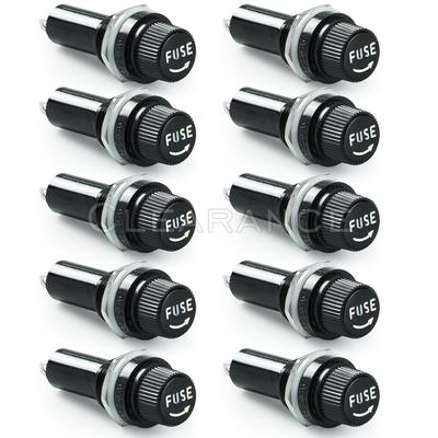 Fuse Holder Panel Mount for US (AGC) fuses 1/4" * 1.25" 15A 125VAC | eBay