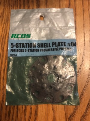 RCBS 5- Station Shell Plate #4 For Progressive Presses 88804 Ships N ...