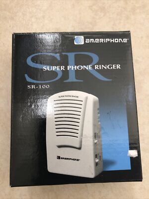 Ameriphone SR-100 Super Phone Ringer-Super Loud Ringing-95db-Adjustable ...