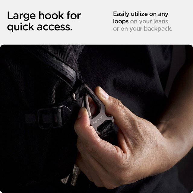 Spigen Carabiner Key Ring Clip Car Keychain Clip Bottle Opener Key ...