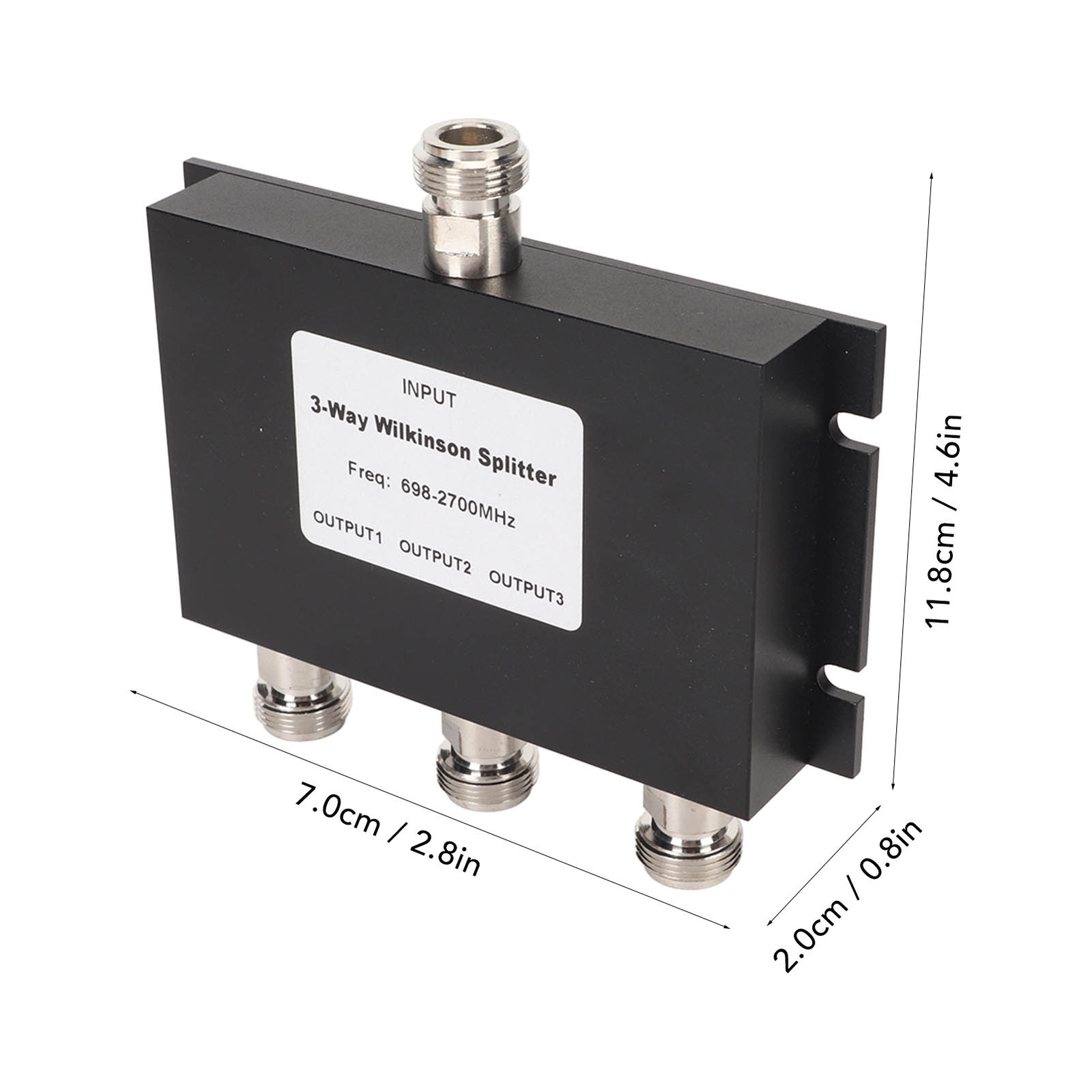 3 Way TV Signal Splitter 698‑2700MHz 3 Way Power Divider With F Female ...