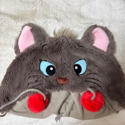 Disney Alice in Wonderland Cat Ears Fluffy Hat with Red Pom-Pom Kids ...