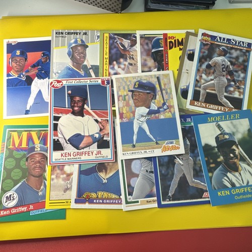 LOT OF 15 KEN GRIFFEY JR. BASEBALL CARDS. Rare High School And Post ...
