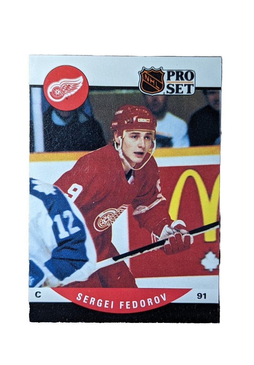 Sergei Fedorov 1990 Pro Set #604 Detroit Red Wings Rookie Card RC HOF ...