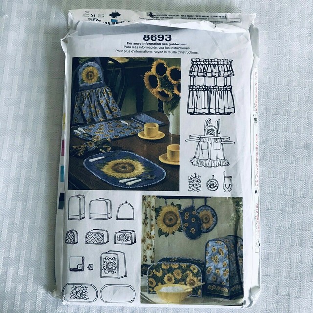 Simplicity Home 8693 Vintage Kitchen Accessories Pattern Uncut 1999 for ...