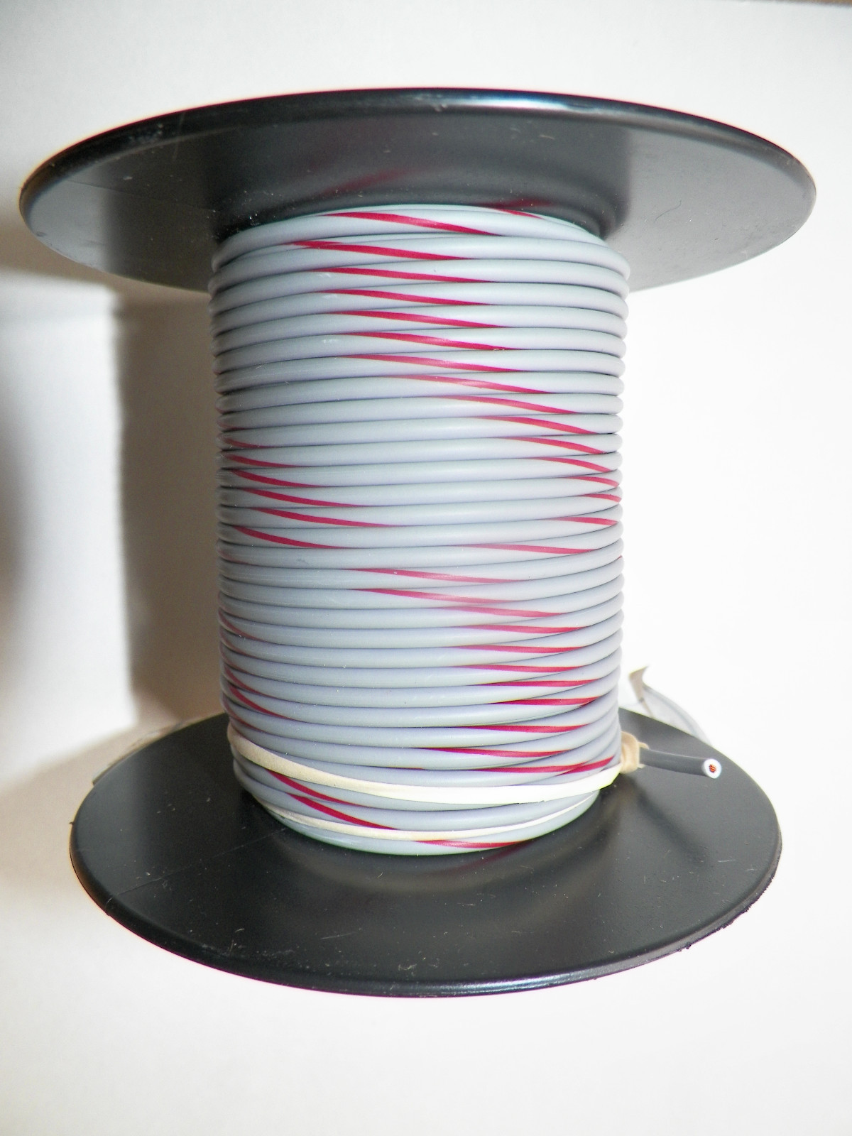 100 FOOT SPOOL 18 GAUGE GXL HI TEMP WIRE GRAY/RED STRIPE AUTOMOTIVE ...