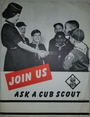 Boy Scouts of America BSA 1962 Cub Scout Signup Form Flyer Poster ...