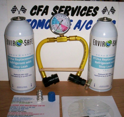1995-OLDER R12 CAR COMPATIBLE - A/C REFRIGERANT REPLACEMENT KIT w ...