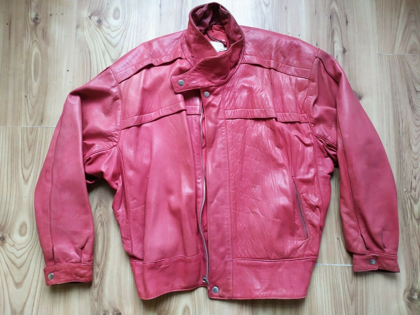 RARE Vintage old jacket Ricard Pells Soft Leather pin… - Gem