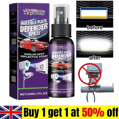 Car Stealth Plate Defence Sprayer Long-Lasting Licence Plate Invisible ...