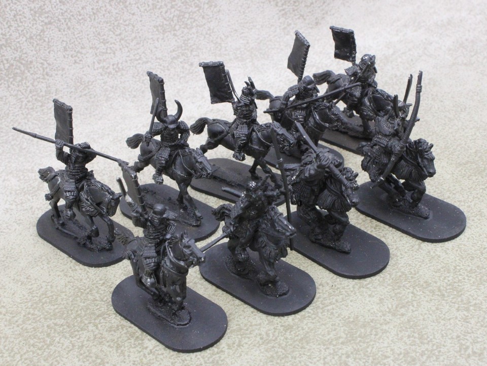 28mm Samurai metal SAMURAI CAVALRY x9 undercoated Various Makes 34456 ...