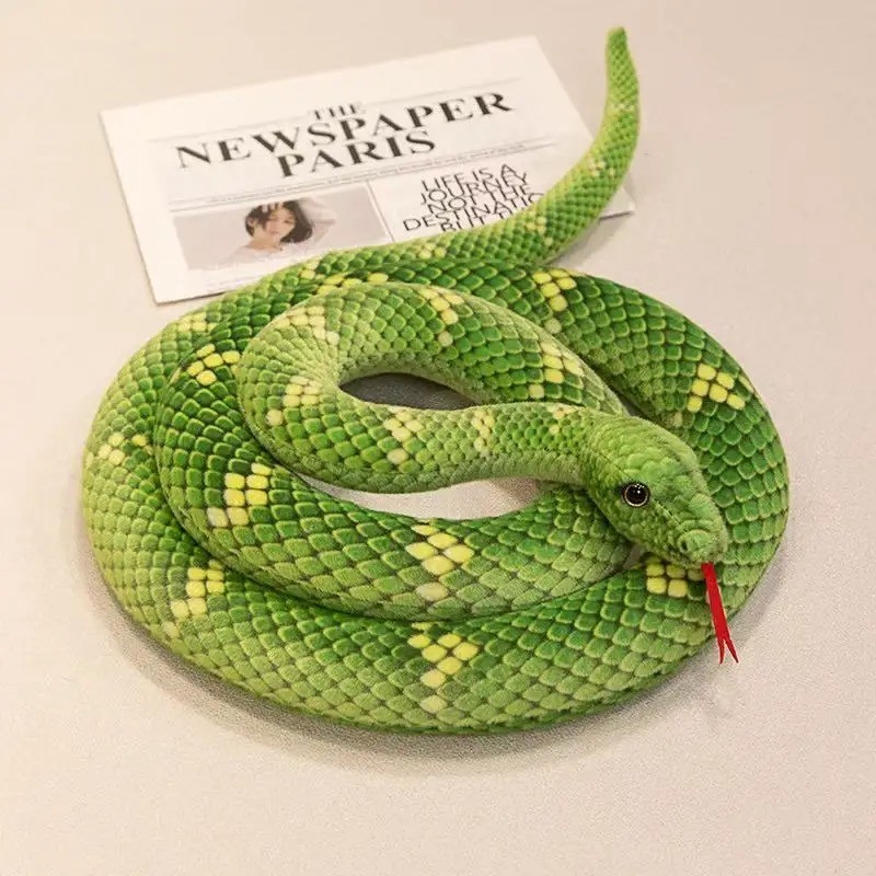 70-280Cm Kawaii Snake Plush Toys Pit Viper Realistic Stuffed Cobra ...