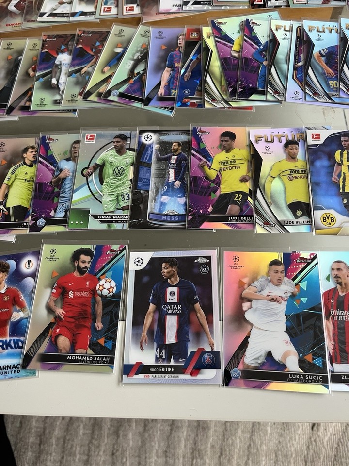 X61 High End Insert/Refractor Bundle Football Cards - Messi, mbappe ...