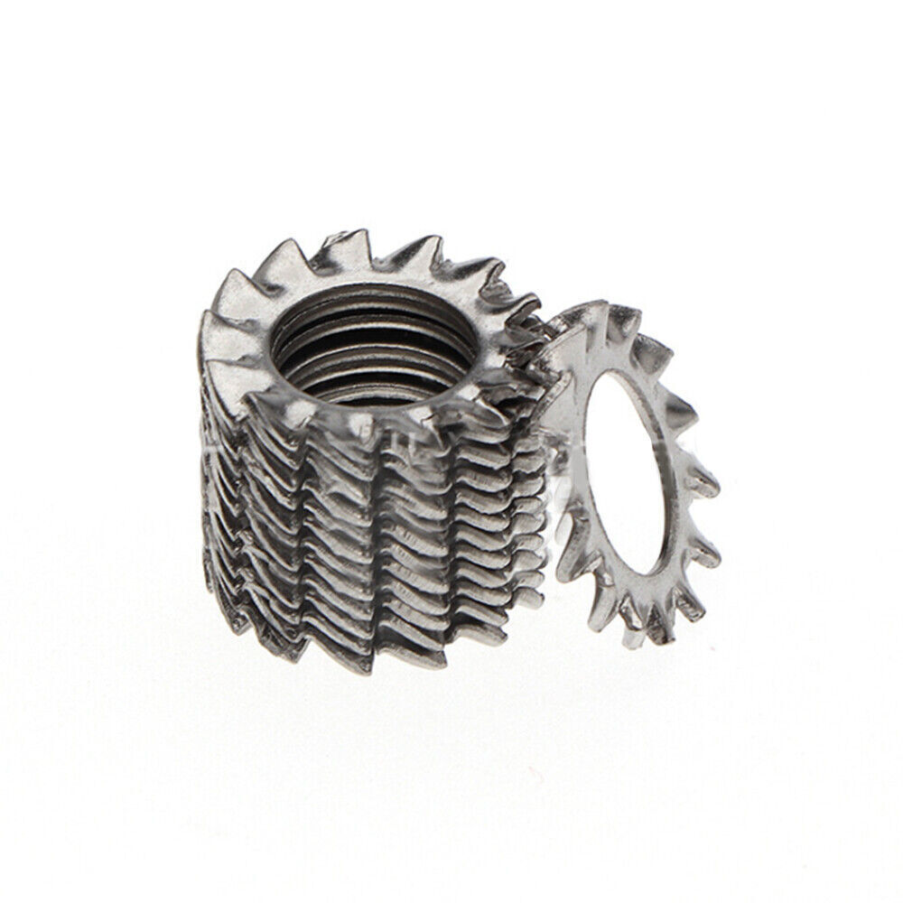 300Pcs Stainless Steel External Serrated Shake-proof Washers Lock ...