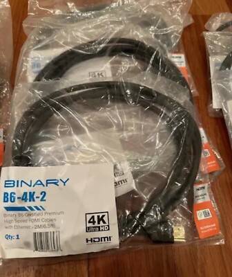 Binary™ B6 Series 4K Ultra HD High Speed HDMI® Cable 6.5ft 2m | eBay