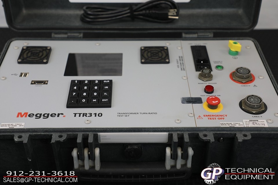 Megger TTR310 Three-Phase Transformer Turns Ratio Test Set - Fluke ...