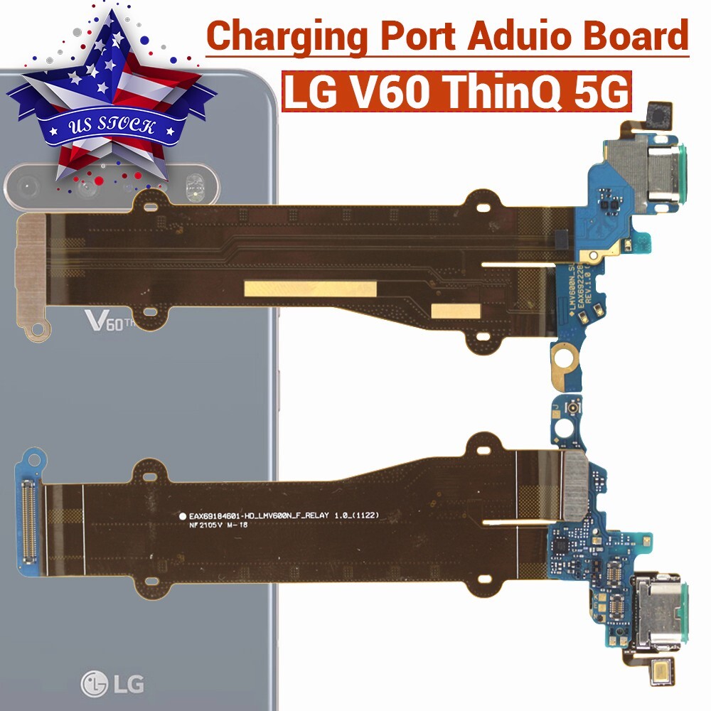 Original USB Charger Charging Port Flex Cable Mic For LG V60 ThinQ 5G ...