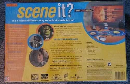 Scene It? Movie Trivia 1st Edition DVD Game Mattel 2003 for sale online ...