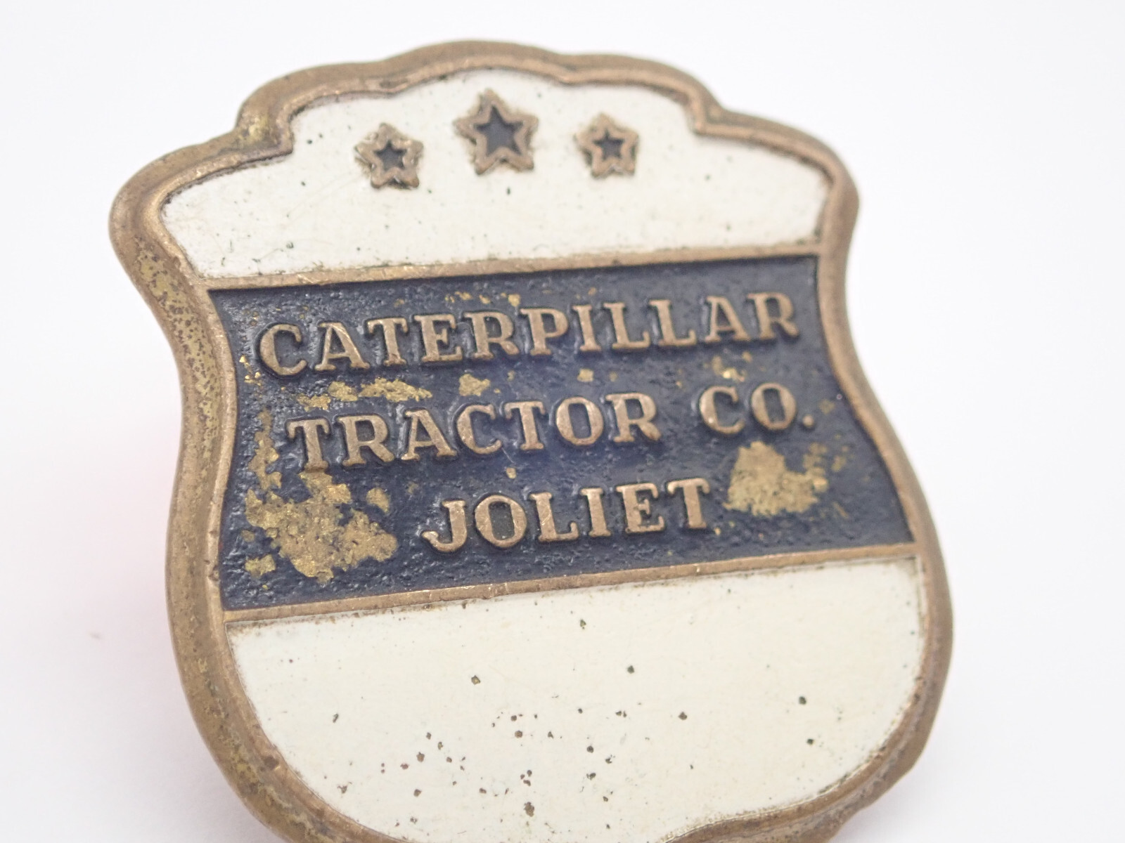 Caterpillar Tractor Co Joliet Badge Vintage Lapel Pin | eBay