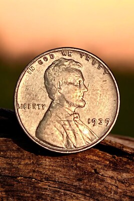 1939-P Lincoln Wheat Cent Circulated Extremely Fine Coin Rim Error "L ...