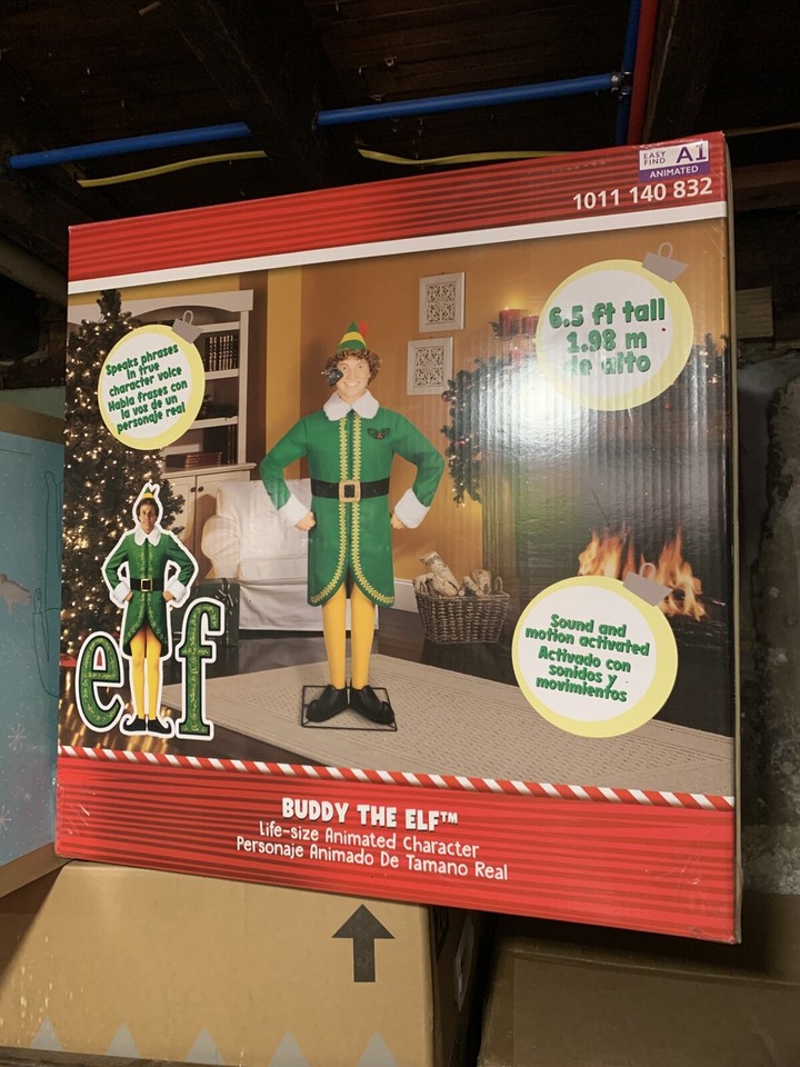 ELF LIFE SIZE 6.5 Ft Animated Buddy the Christmas Animatronic FACTORY ...