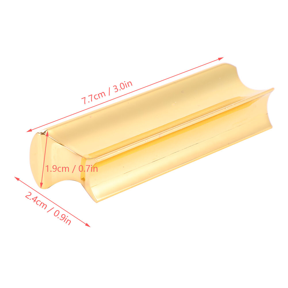 (Gold)Hawaiian Metal Pearse Guitar Slide Tone Bar For Stringed ...