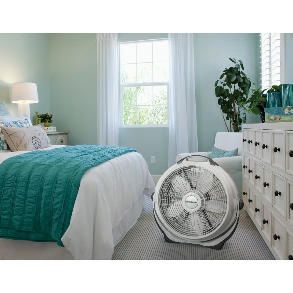 Lasko Wind Machine 20" Air Circulator Floor Fan, 3 Speeds, 23" H, Gray ...