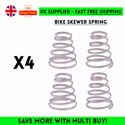 4 x Quick Release Bike Wheel SKEWER SPRING Stainless Steel MTB ROAD ...