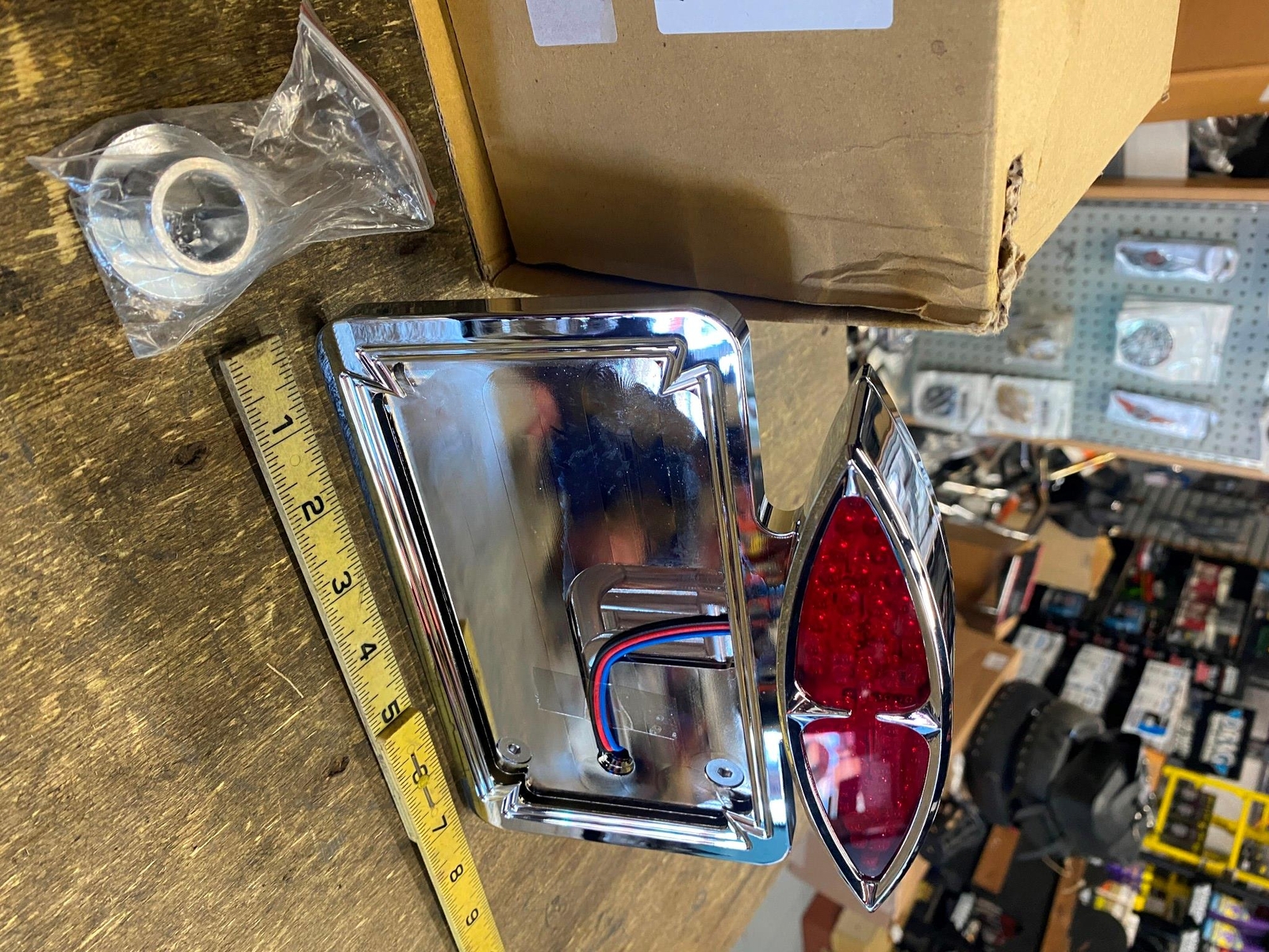 Custom Harley Chopper Side-Mount Deco Taillight License Plate Mount ...