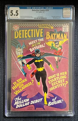 Detective Comics # 359 CGC 5.5 OW/W (DC, 1967) Origin & 1st appearance Batgirl | eBay
