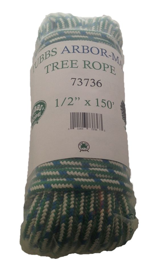1/2" x 150' Arborist tree climbing rope 16 strand braided - !! FREE ...