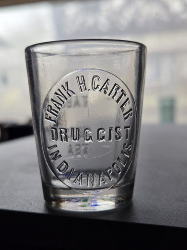 FRANK H. CARTER / INDIANAPOLIS, INDIANA DOSE GLASS | eBay