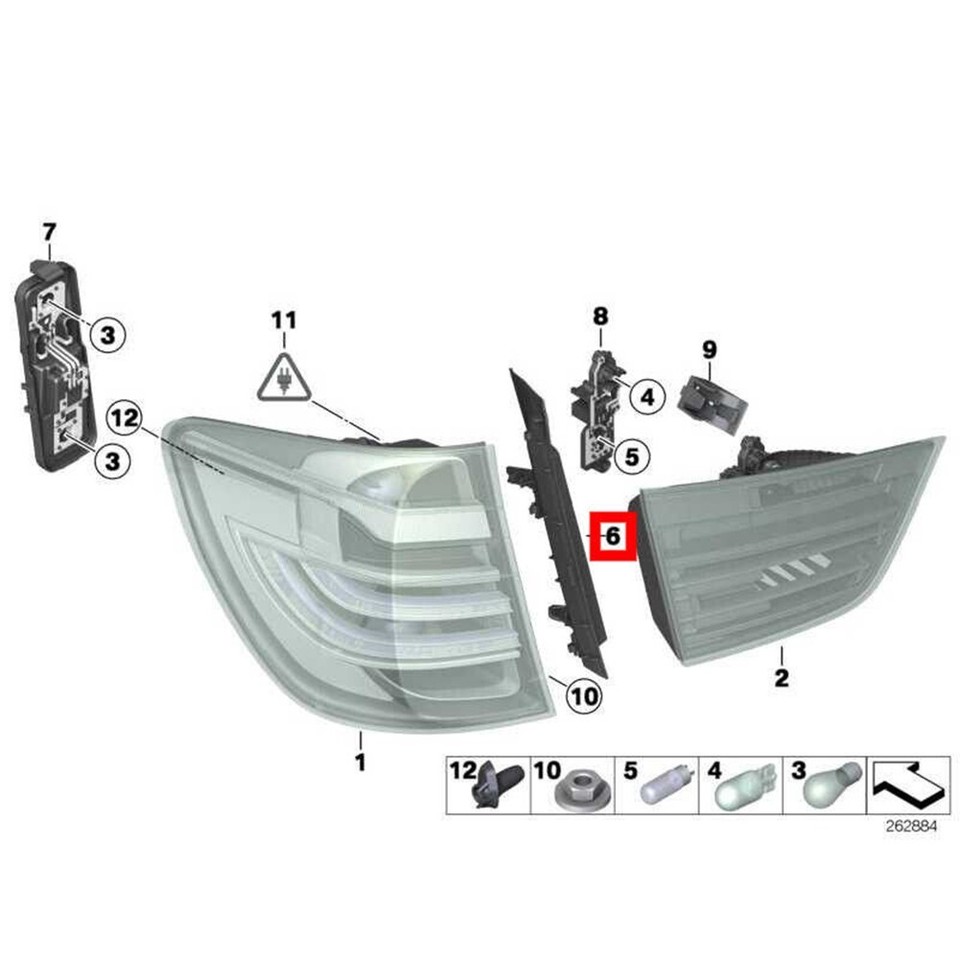 Tested Tail Light Cover Trim for X3 F25 2011 2017 Direct Replacement ...