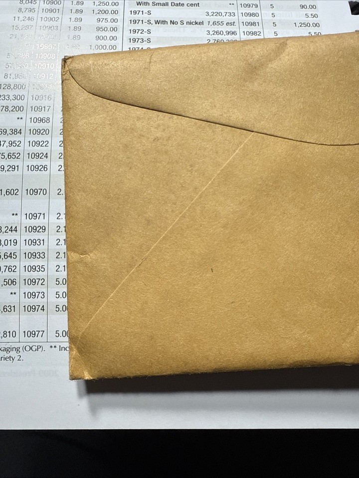 1959 US Mint Silver Mint Set Unopened / Sealed Envelope OGP… COME SEE ME!!! | eBay