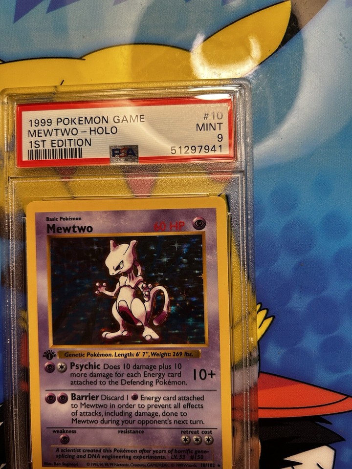 Pokémon First Edition Mewtwo Holo PSA 9 1999 Base Set | eBay