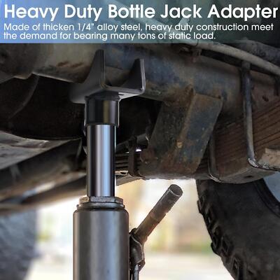 Bottle Jack Axle Adapter Lifting Saddle Carbon Steel for 2” Square Axle ...